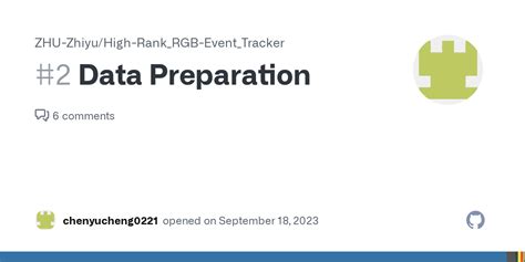Data Preparation Issue Zhu Zhiyu High Rank Rgb Event Tracker Github