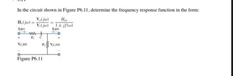 Solved In The Circuit Shown In Figure P6 11 Determine The