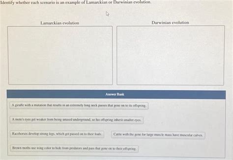 solved identify whether each scenario is an example of