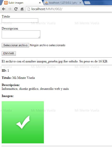 Subir Imágenes A Mysql En Blob Con Ajax Mi Mente Vuela
