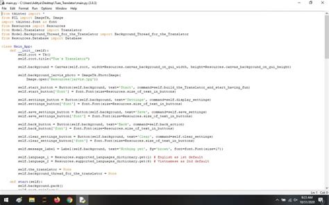 Python Program To Tuestranslator App Using The Python Tkinter
