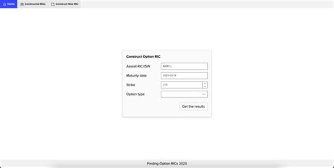 Building A Proprietary Web Application With Lseg Workspace Sdk An Options Ric Search Use Case
