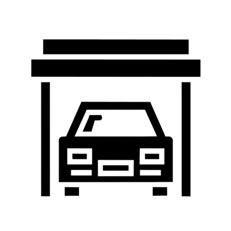 Car Wash Shop Pictogram Premium Ai Generated Vector