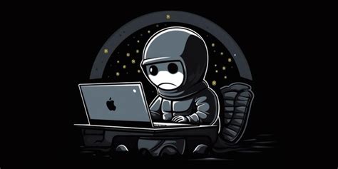 Premium Ai Image Computer Programmer Mascot For A Company Logo Line Art Generative Ai