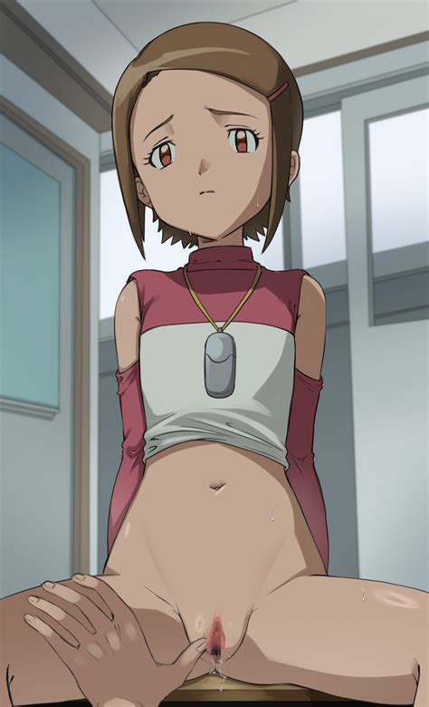 Yagami Hikari Digimon Digimon Adventure Wall Highres Babe Girl Age Difference Belly