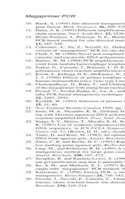 Megaprimer Pcr