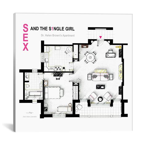 Apartment From Sex And The Single Girl 18w X 18h X 075d Tv