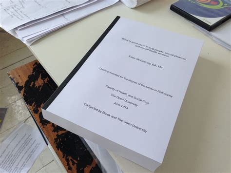 Esters Phd Thesis The Good Sex Project