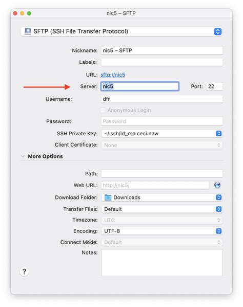 copying using cyberduck graphical sftp client macos — cÉci