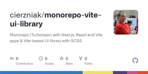 Github Cierzniakmonorepo Vite Ui Library Monorepo Turborepo With