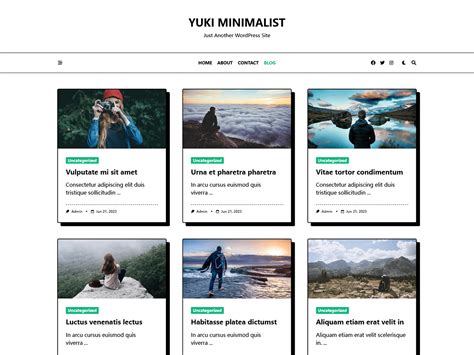 Yuki Minimalist Blog Wpmoose