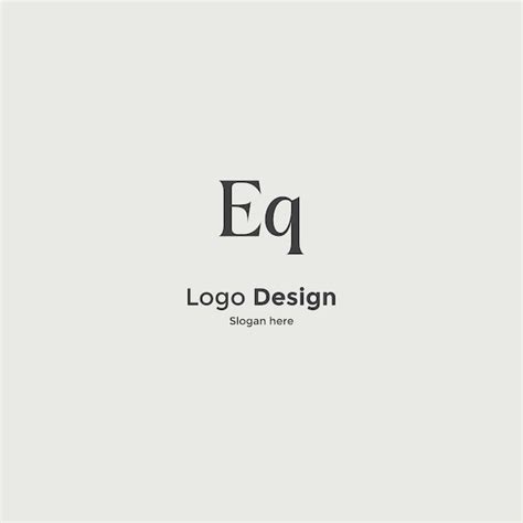 Premium Vector Eq Logo Design Vector Image