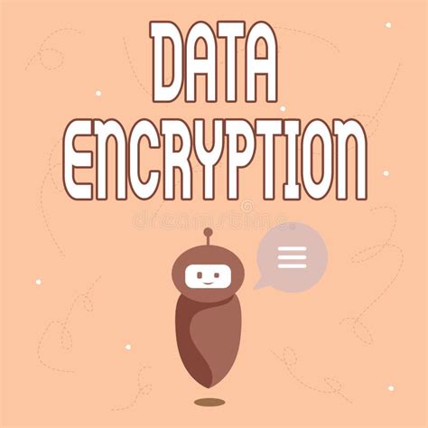 Text Sign Showing Data Encryption Business Approach Symmetrickey Algorithm For The Encrypting