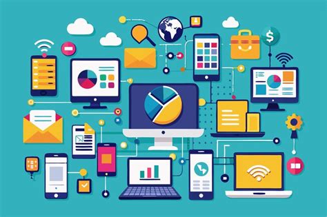This Graphic Illustrates Data Sharing And Synchronization Among Computers And Mobile Devices In