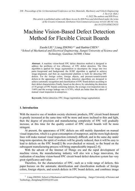 (PDF) Machine Vision-Based Defect Detection Method for Flexible Circuit ...