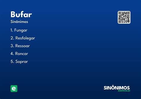 Bufar Significado E Sinônimo Escrevaai