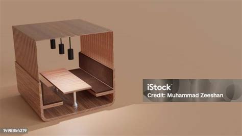 3d 렌더링 나무로 된 빈 좌석 공간 빈 공간이 있는 현대적인 오픈 플랜 사무실 그림에서 회의 0명에 대한 스톡 사진 및 기타 이미지 Istock