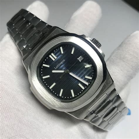 Роскошные Брендовые Часы Pp Мужские автоматические спортивные часы с синим циферблатом из