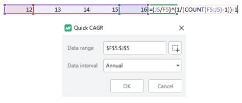 how to add a cagr arrow to excel charts formula growth charts