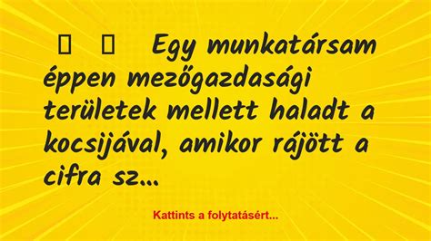 Vicces Történet Egy Munkatársam éppen Mezőgazdasági