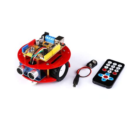 For Arduino小车智能diy套件避障红外遥控车底盘创客机器人虎窝淘