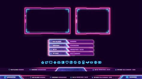 Synthwave Stream Pack Nerd Or Die Twitch Streaming Synthwave