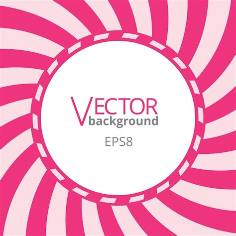 텍스트를 위한 둥근 빈 공간이 있는 소용돌이치는 방사형 소용돌이 배경 프리미엄 벡터