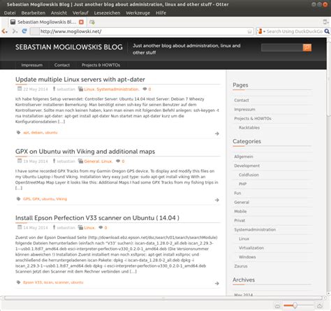 otter browser ubuntu sebastian mogilowski s blog