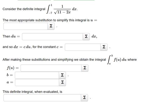 Solved Consider The Definite Integral X Dx The Chegg Com