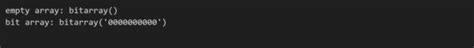 BitArray In Python Tutor Python