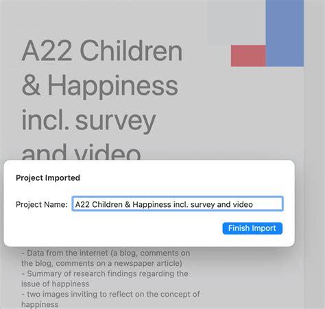 Importing An Existing Project Atlasti 25 Mac User Manual