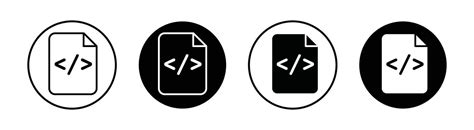 HTML Script Icon 40278603 Vector Art At Vecteezy