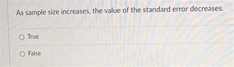 Solved Variability In A Sampling Distribution Is Measured Chegg