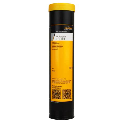 Klüber PARALIQ GTE 703 Synthetic grease for valves and fittings 500g ...