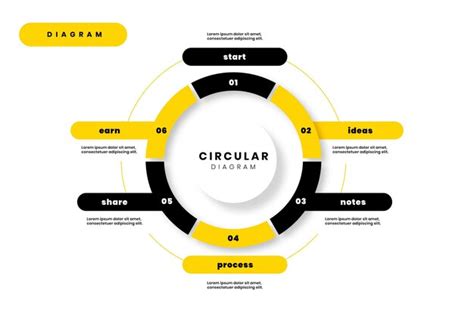 Free Vector Circular Diagram Infographic Flat Design