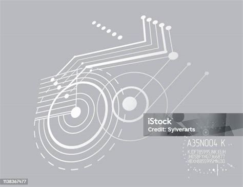 기계 체계 벡터 엔지니어링 원과 라인 그리기 기술 계획은 웹 디자인 및 배경 화면 또는 배경으로 사용할 수 있습니다 아트 그래픽 그림입니다 가상현실에 대한 스톡 벡터 아트