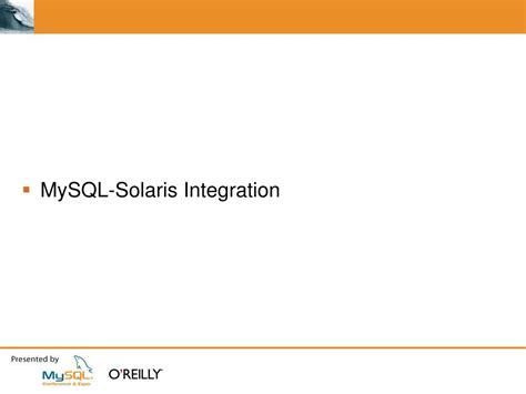 Ppt Best Practices For Deploying Mysql On Solaris Powerpoint