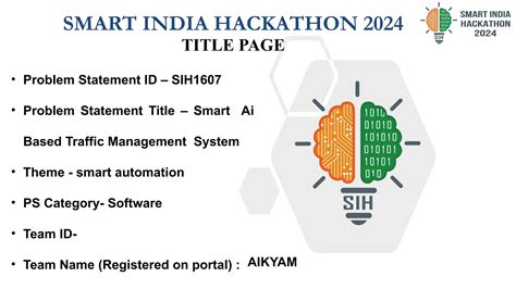 Ppt For Sih Presentation 2024 Topic Traffic Management Pptx