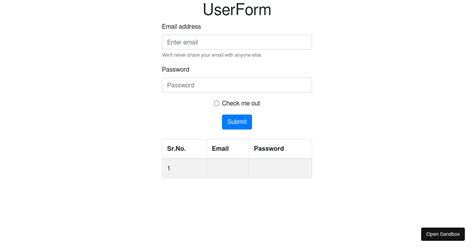 React Codesandbox