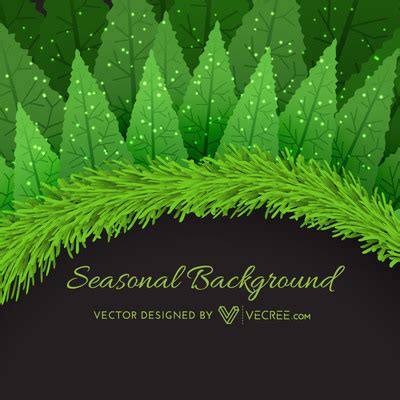 Wreath Frame Xmas Trees Background Template Free Vector Download Freeimages