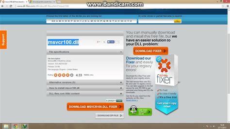 Msvcr Dll Missing Error Fix YouTube