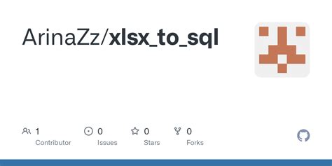 github arinazz xlsx to sql
