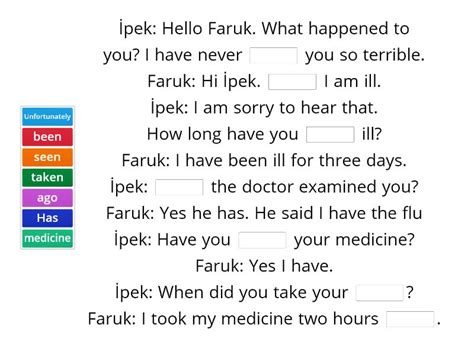 Dialog Part 1 Missing Word