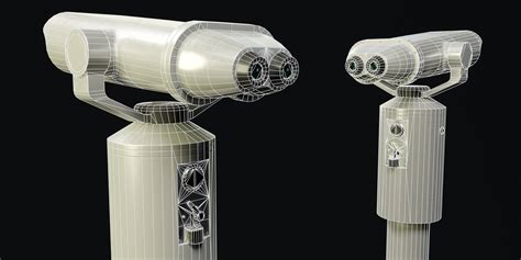 Tower Binocular Viewer Pbr 3d Model By Yuribarinov