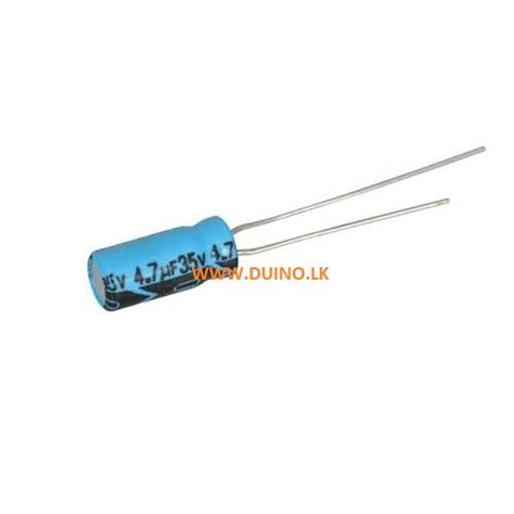 47uf 35v Aluminum Electrolytic Capacitor Duinolk The Biggest