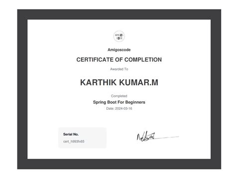 karthik kumar m on linkedin springboot javadeveloper