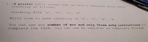 Solved Please Solve This In X86 Assembly Language It Should