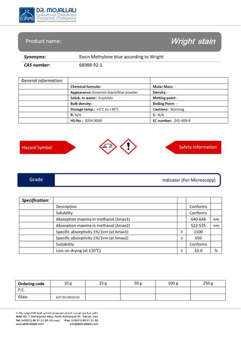 Wright Stain Drm Chem