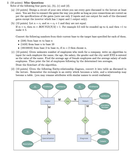 Points Misc Questions Solve Of The Following Chegg