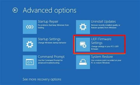 UEFI Firmware Settings Not Showing Solutions